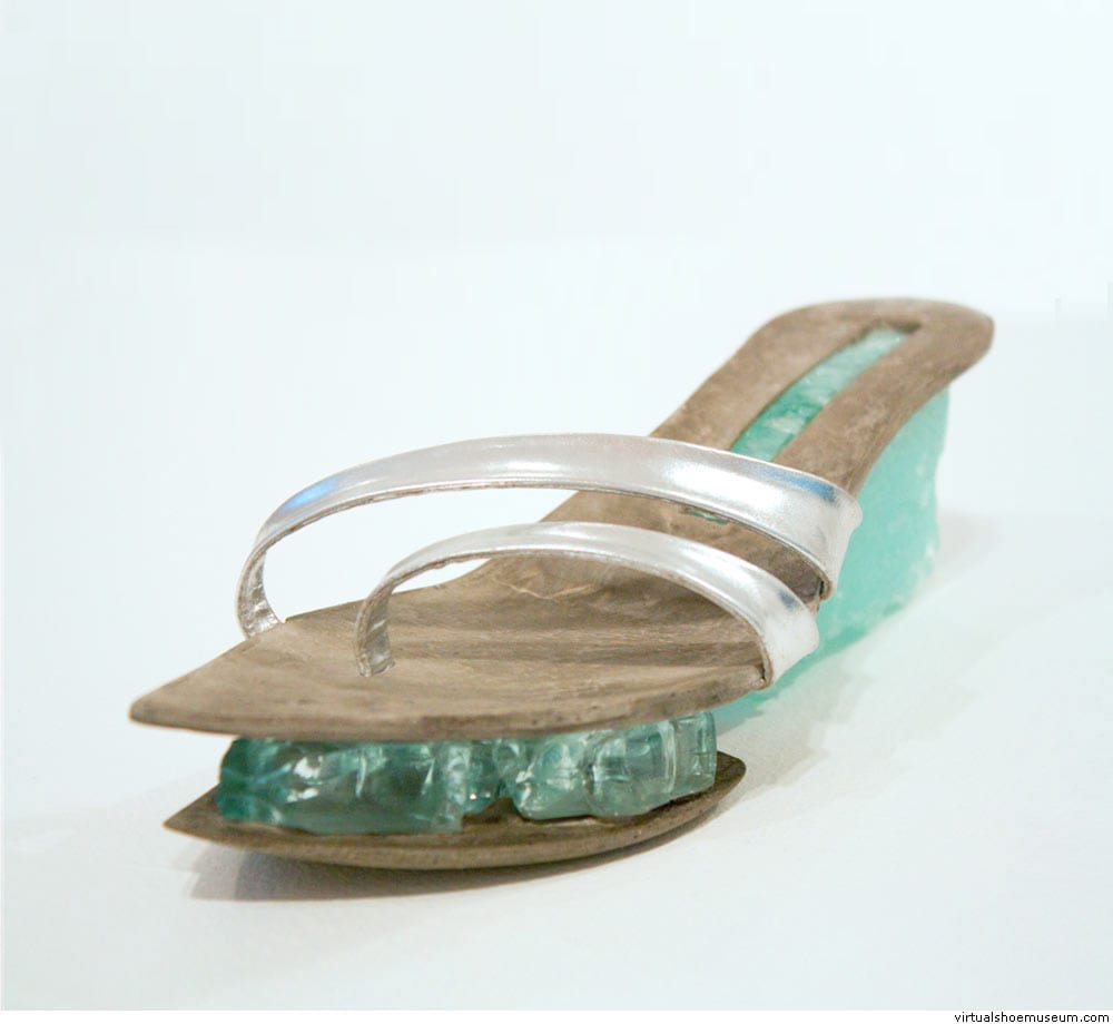 Concrete Glass Shoe - virtualshoemuseum.com