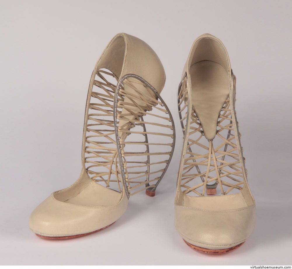 Woven high heels - virtualshoemuseum.com