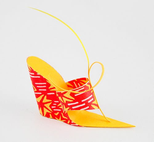 Paper shoe - wedge - virtualshoemuseum.com