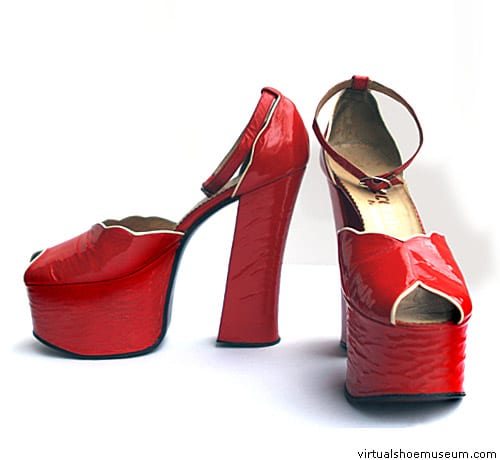 Patent stiletto platform - virtualshoemuseum.com