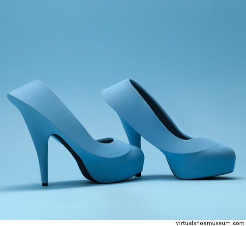 Blue shoe - virtualshoemuseum.com