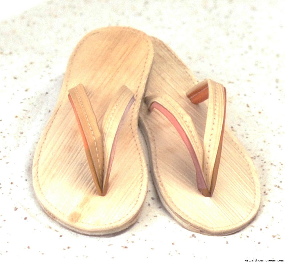 Palm Leather Resort Sandals - virtualshoemuseum.com