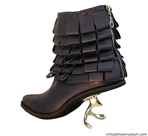 Ruffled Boot - virtualshoemuseum.com